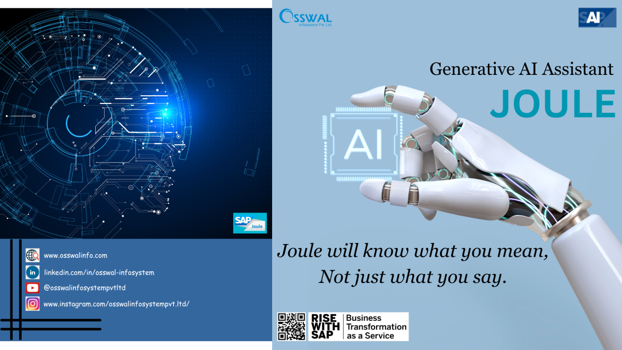 New Generative AI Assistant - Joule, from SAP New Generative AI Assistant - Joule, from SAP