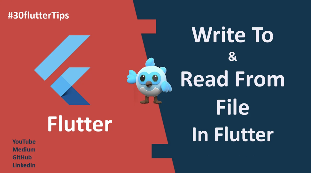 Write To and Read From File In Flutter Write To and Read From File In Flutter