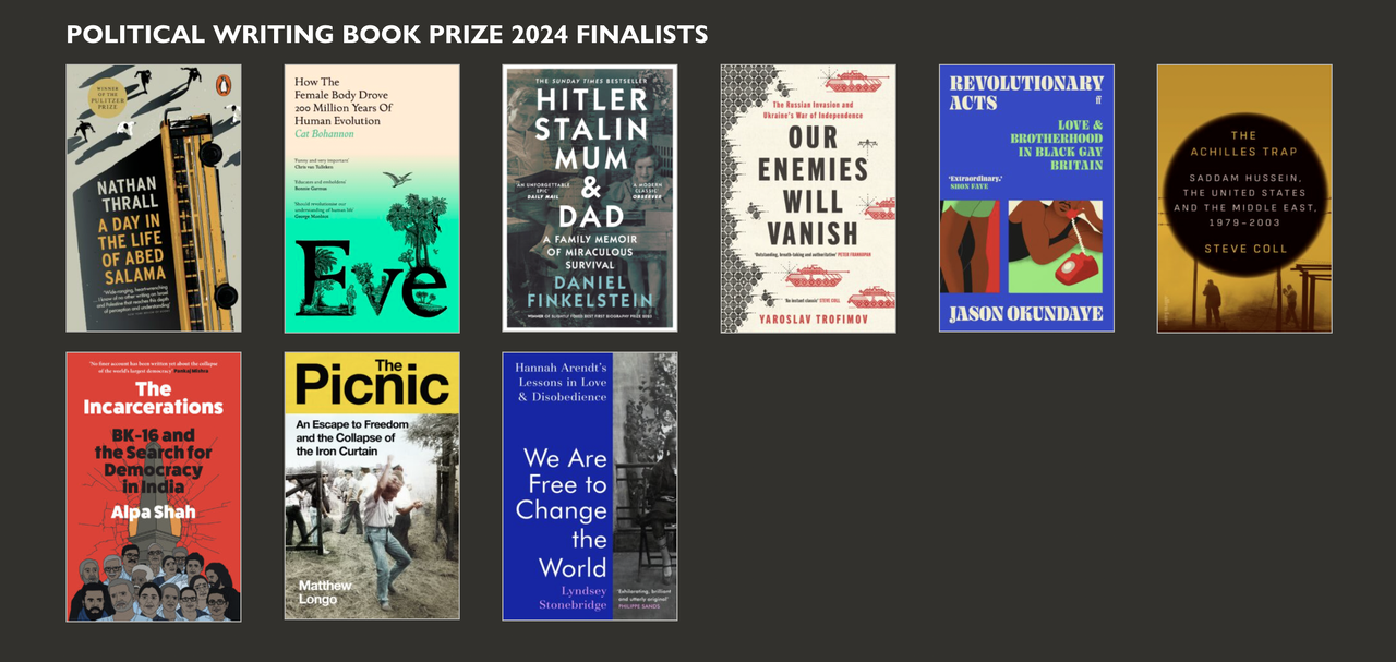 Orwell Prize shortlist Orwell Prize shortlist