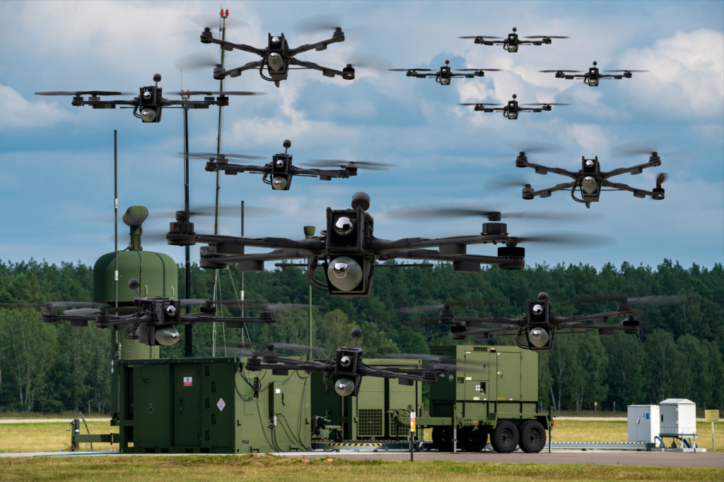 Swarm of Drones using AI Swarm of Drones using AI