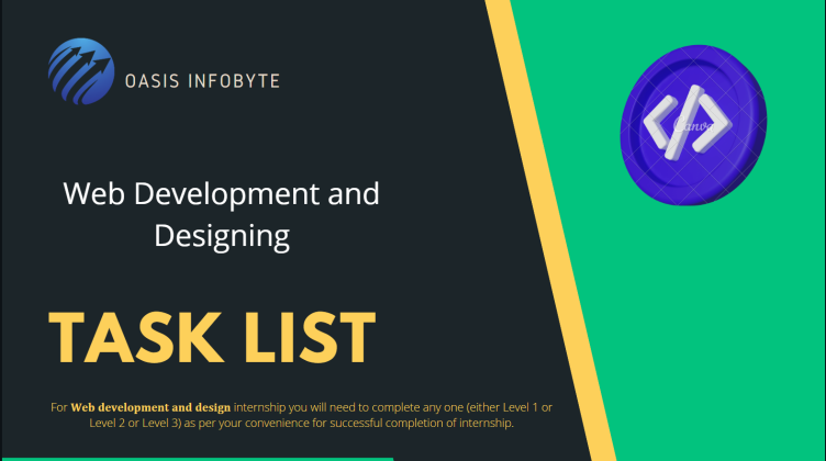 My Web Development Internship at Oasis Infobyte My Web Development Internship at Oasis Infobyte