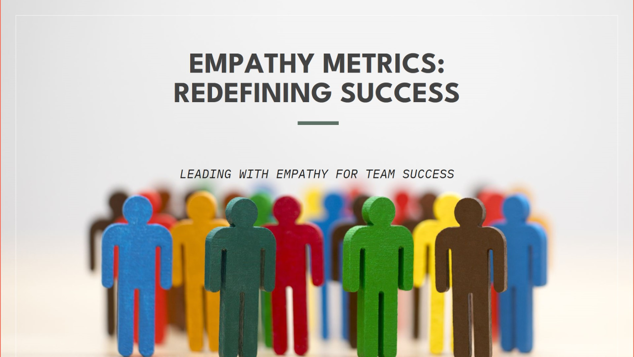 Empathy Metrics: Redefining Leadership and Team Success Empathy Metrics: Redefining Leadership and Team Success