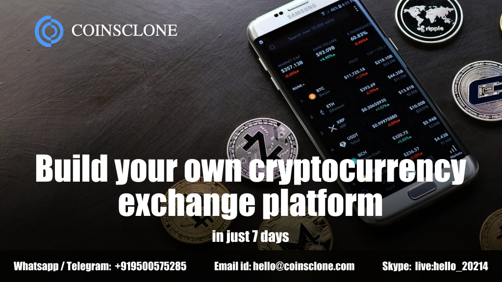 Build your own cryptocurrency exchange platform - in just 7 days Build your own cryptocurrency exchange platform - in just 7 days