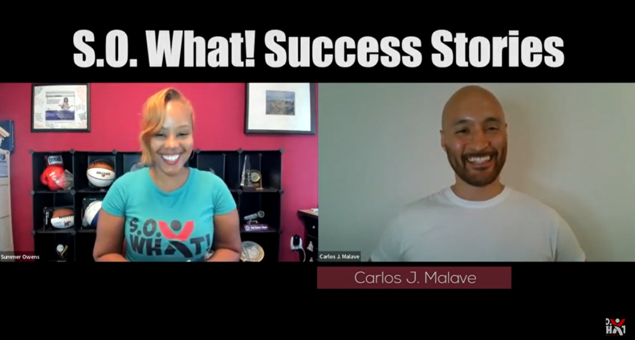 Carlos Malave S.O. What! Success Story Carlos Malave S.O. What! Success Story