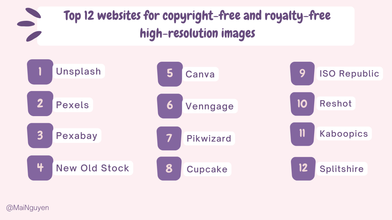 Top 12 best websites for copyright-free and royalty-free high ... Top 12 best websites for copyright-free and royalty-free high ...