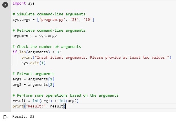 Command-line arguments Command-line arguments