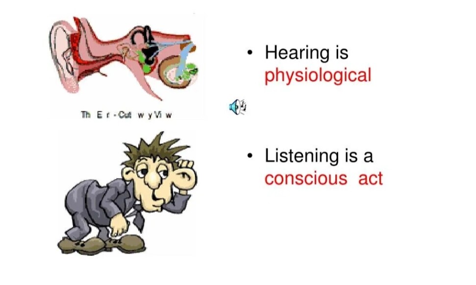 Effective listening and Hearing Effective listening and Hearing