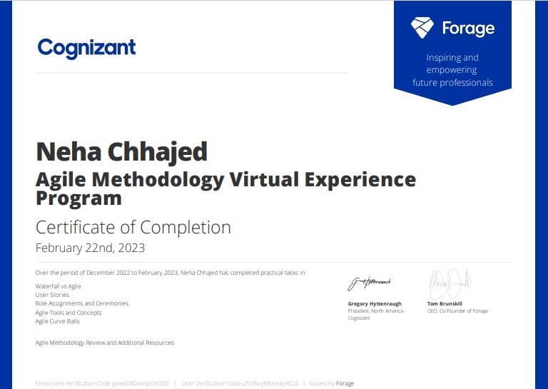 Cognizant Agile Methodology Program from Cognizant! Cognizant Agile Methodology Program from Cognizant!