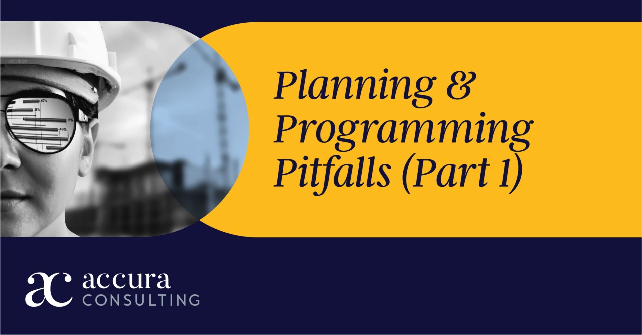 Planning & Programming Pitfalls - Part 1 Planning & Programming Pitfalls - Part 1