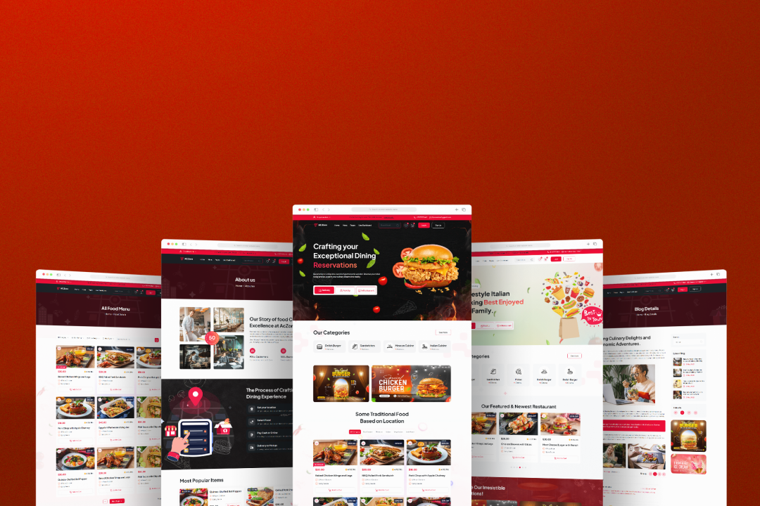 Food Restaurant Website Design Food Restaurant Website Design