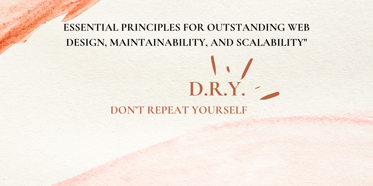DRY: Don't Repeat Yourself DRY: Don't Repeat Yourself