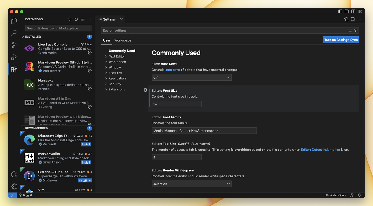 Issue #12 - VS Code: Customizing Settings and Adding Extensions Issue #12 - VS Code: Customizing Settings and Adding Extensions
