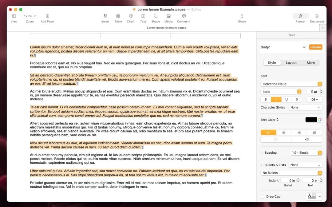 Select Non-Contiguous Text in Pages, Keynote, and Numbers 14 Select Non-Contiguous Text in Pages, Keynote, and Numbers 14