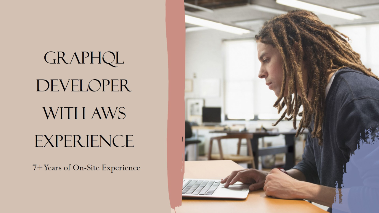 Sr Developer, GraphQL with Typescript and AWS On-Site Sr Developer, GraphQL with Typescript and AWS On-Site