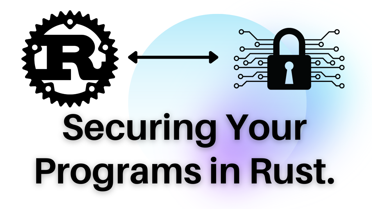 Securing Your Programs in Rust. Securing Your Programs in Rust.