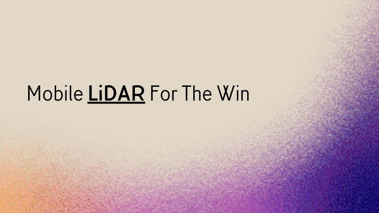 Generating efficient construction site surveys with mobile LiDAR Generating efficient construction site surveys with mobile LiDAR