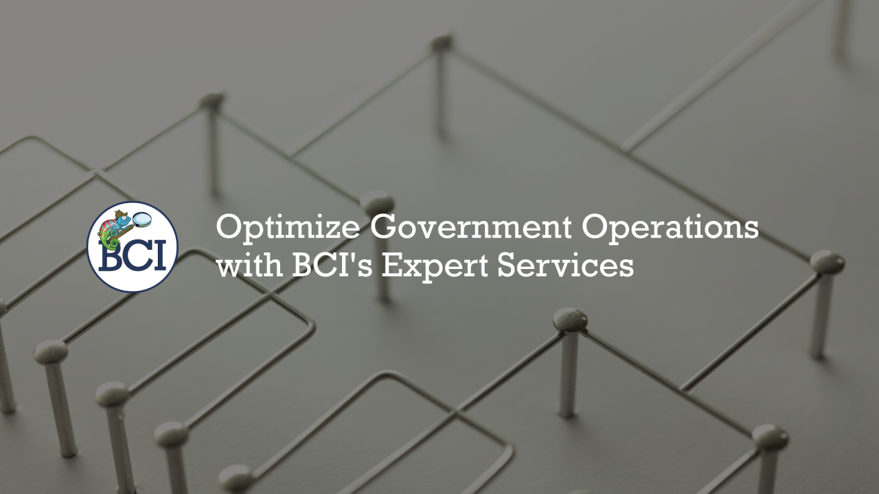 Optimize Government Operations with BCI's Expert Services Optimize Government Operations with BCI's Expert Services