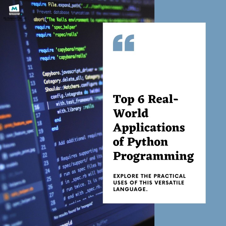 Top 6 Real-World Applications of Python Programming Top 6 Real-World Applications of Python Programming