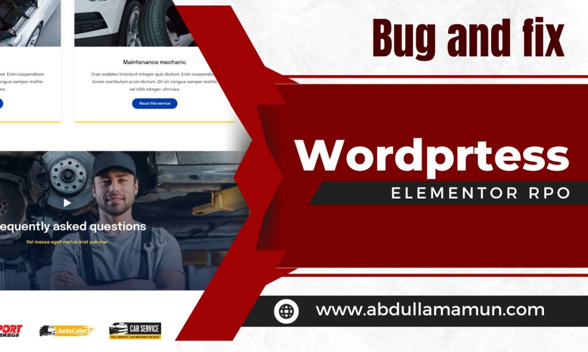 Fixing WordPress Elementor Bugs: HTML, CSS, Animation, and Responsiveness Fixing WordPress Elementor Bugs: HTML, CSS, Animation, and Responsiveness