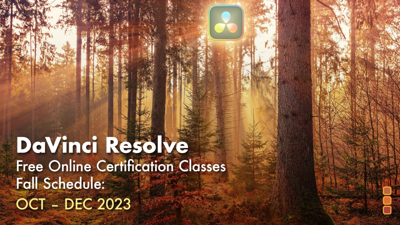 DaVinci Resolve Online Certification Class Schedule: October – December ... DaVinci Resolve Online Certification Class Schedule: October – December ...