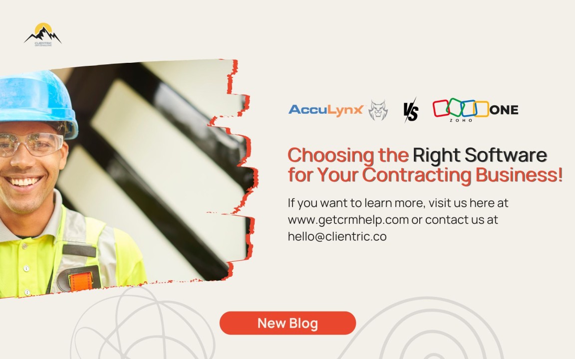 AccuLynx vs. Zoho One: Choosing the Right Software for Your Contracting ... AccuLynx vs. Zoho One: Choosing the Right Software for Your Contracting ...