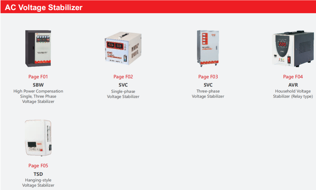 Servo voltage stabilizers & Relay voltage stabilizers Servo voltage stabilizers & Relay voltage stabilizers