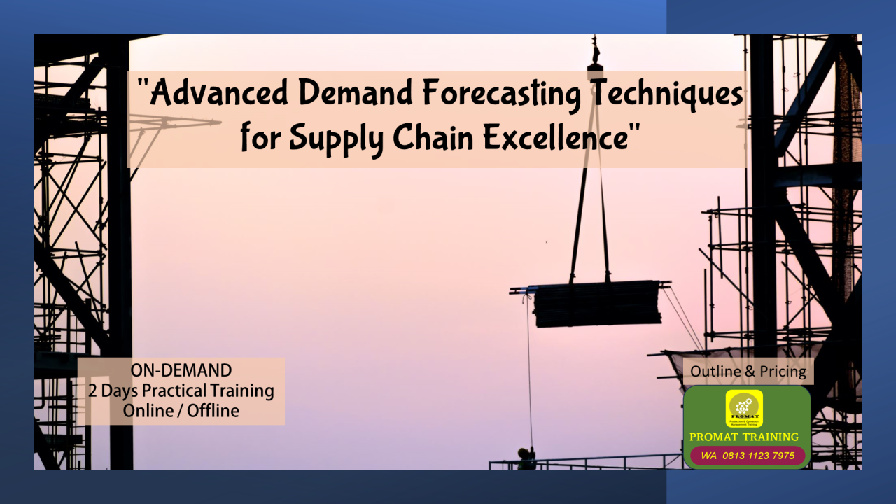 Advanced Demand Forecasting Techniques for Supply Chain Excellence Advanced Demand Forecasting Techniques for Supply Chain Excellence