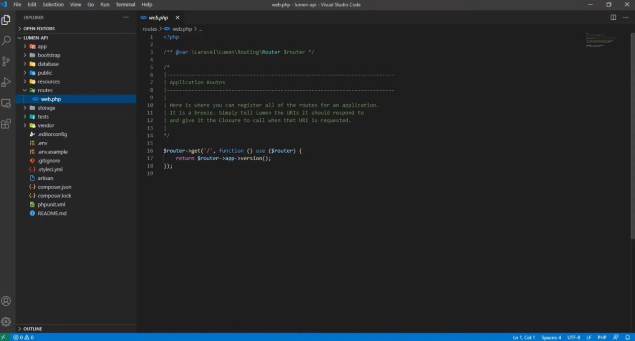 API - Lumen Laravel (Route & Controller) API - Lumen Laravel (Route & Controller)