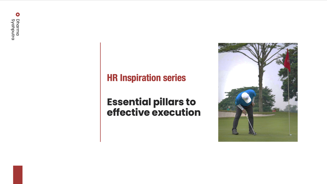Essential pillars to effective execution Essential pillars to effective execution