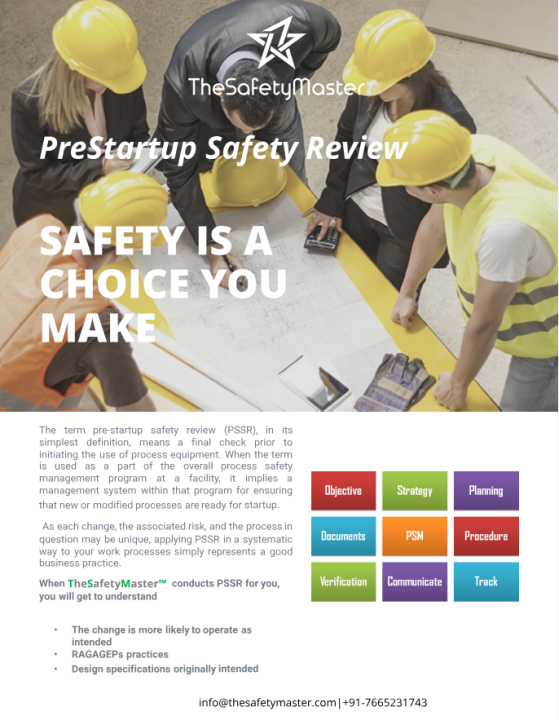 Pre startup Safety Review by TheSafetyMaster Pre startup Safety Review by TheSafetyMaster