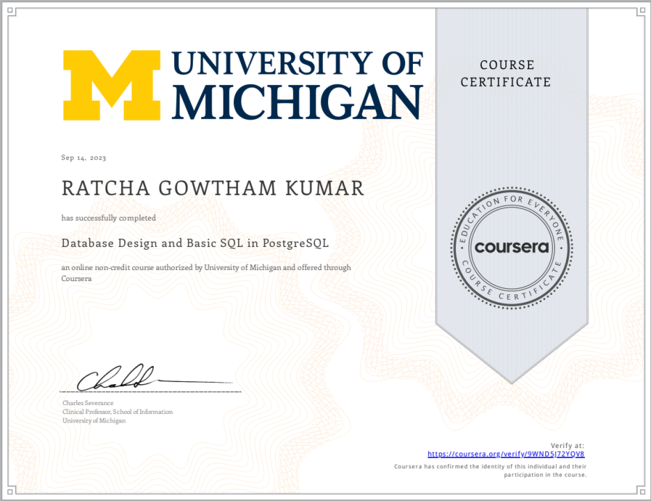 CERTIFICATE FROM COURSERA CERTIFICATE FROM COURSERA