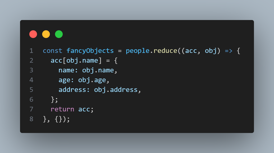 Exploring Code #57: Reducing Objects in JS Exploring Code #57: Reducing Objects in JS