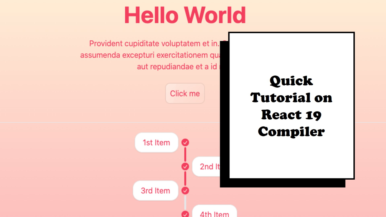 React 19 Compiler Tutorial React 19 Compiler Tutorial