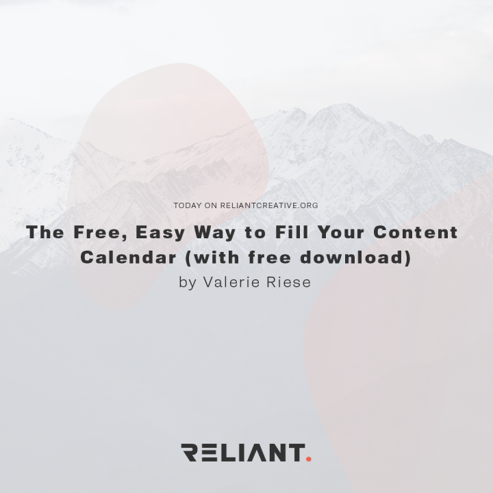 The Free, Easy Way to Fill Your Content Calendar (with free download) The Free, Easy Way to Fill Your Content Calendar (with free download)