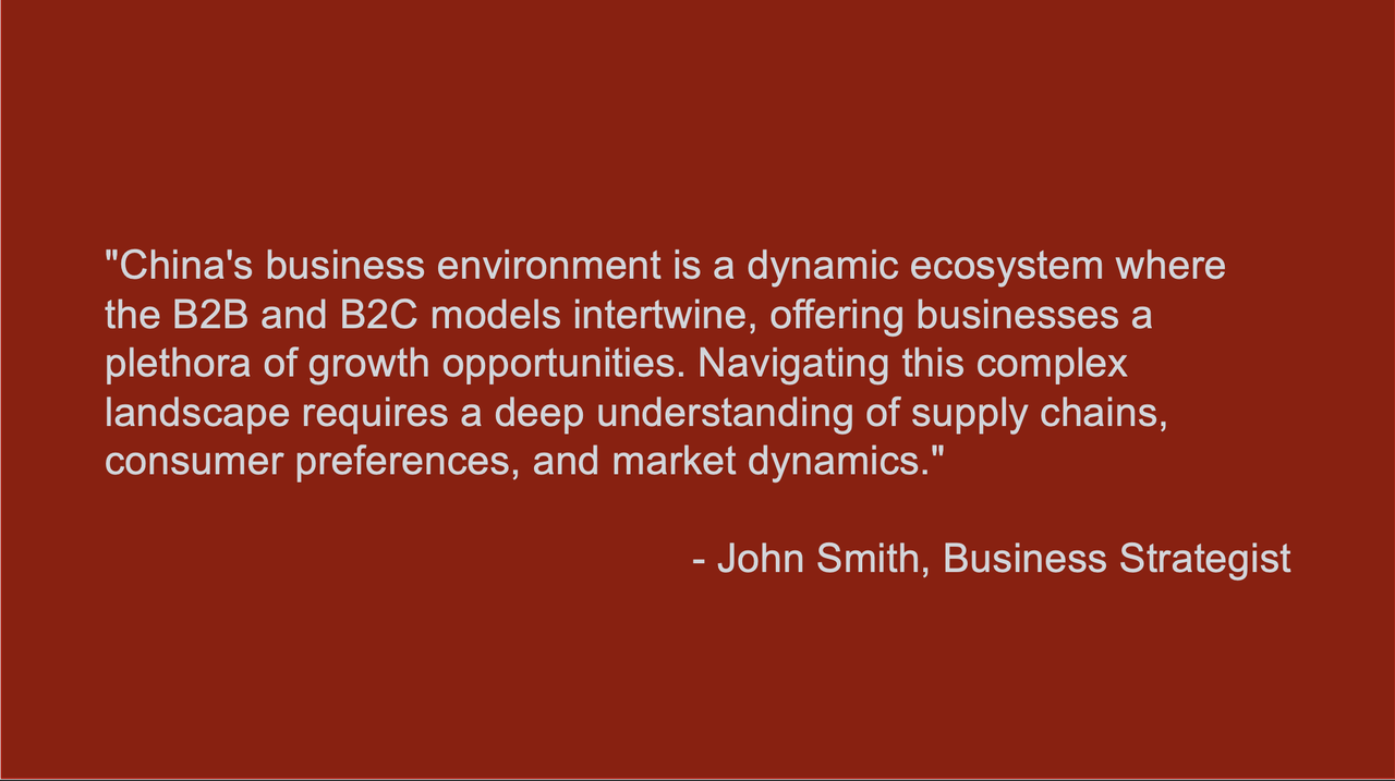 Unveiling China's Market Dynamics: Maximizing Success with B2B2C and ... Unveiling China's Market Dynamics: Maximizing Success with B2B2C and ...