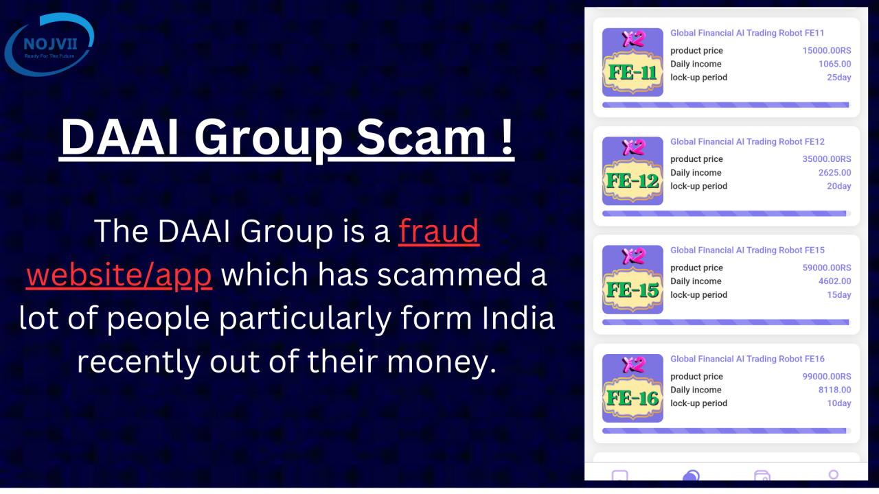 DAAI OR DA Group Scam DAAI OR DA Group Scam