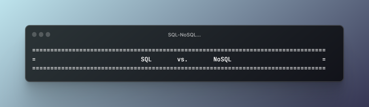 Navigating the NoSQL vs. SQL Conundrum: Choosing the Right Database ... Navigating the NoSQL vs. SQL Conundrum: Choosing the Right Database ...