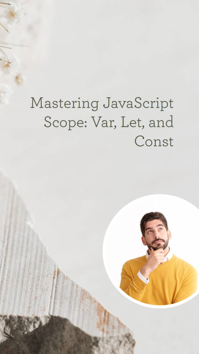 Understanding Scope in JavaScript: Var, Let, and Const Understanding Scope in JavaScript: Var, Let, and Const