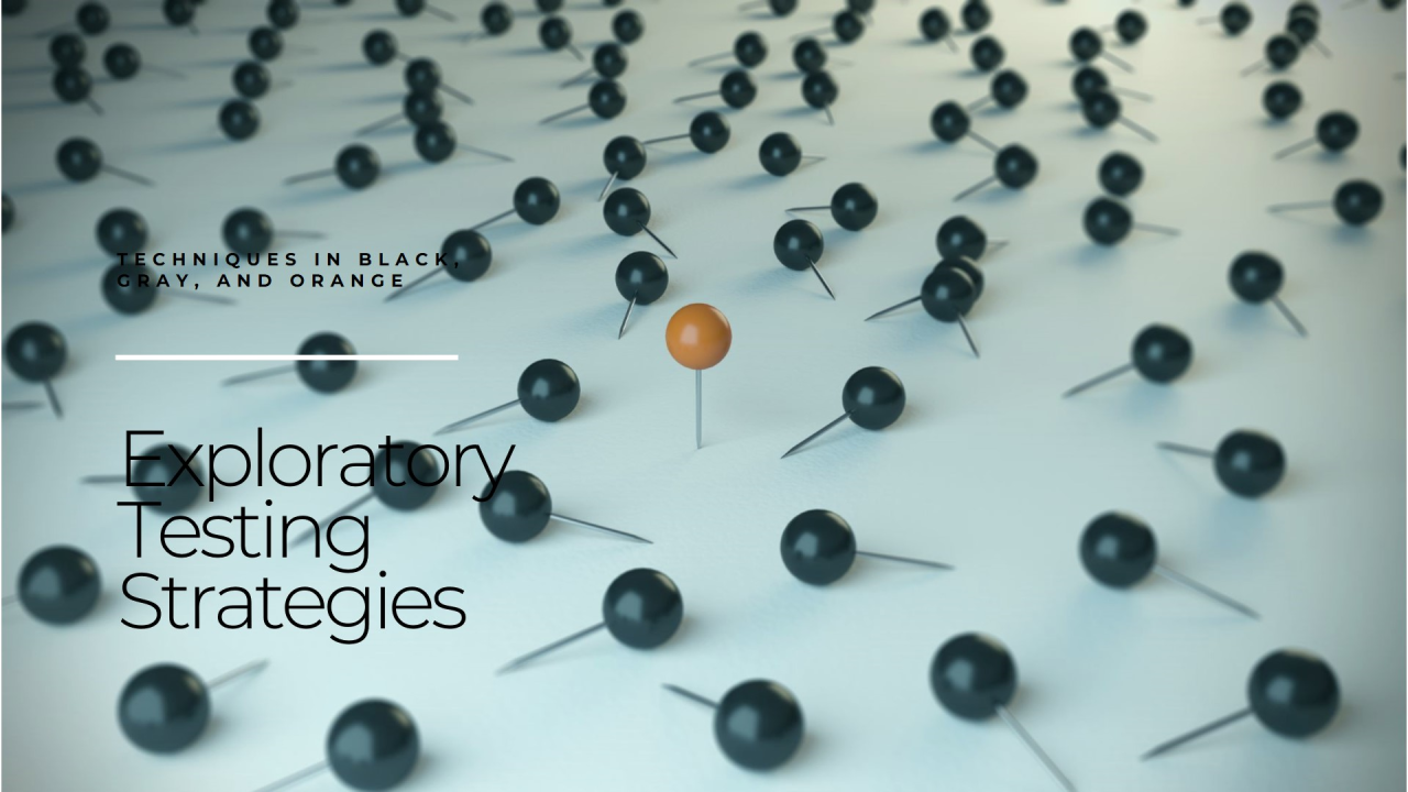 Exploratory Testing: Strategies and Techniques Exploratory Testing: Strategies and Techniques