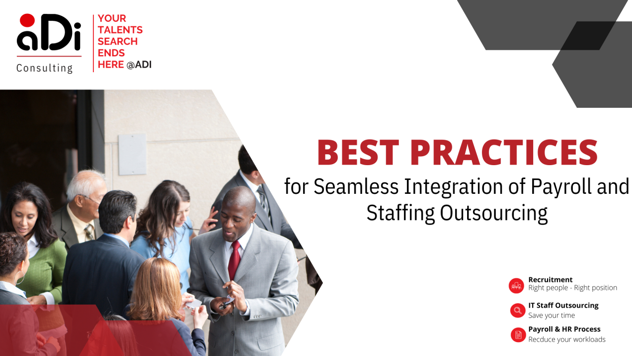 Best Practices for Seamless Integration of Payroll and Staffing Outsourcing Best Practices for Seamless Integration of Payroll and Staffing Outsourcing