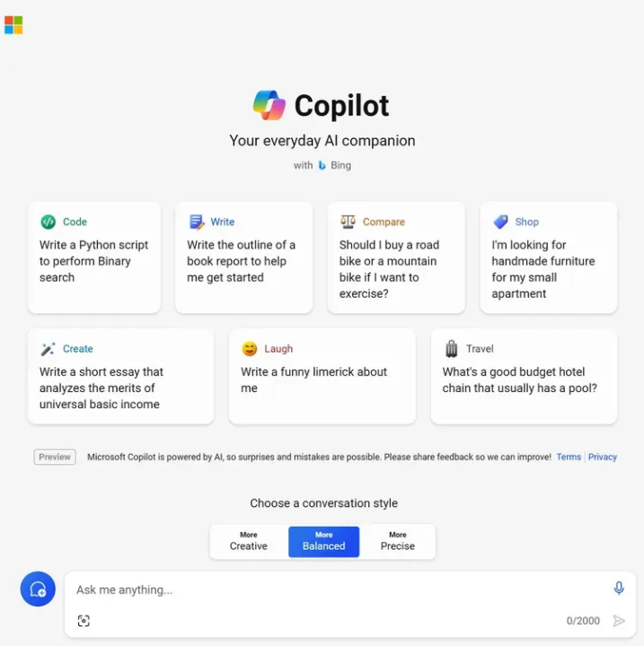 🟢 Microsoft renames Bing Chat to Copilot as it competes with ChatGPT 🟢 Microsoft renames Bing Chat to Copilot as it competes with ChatGPT