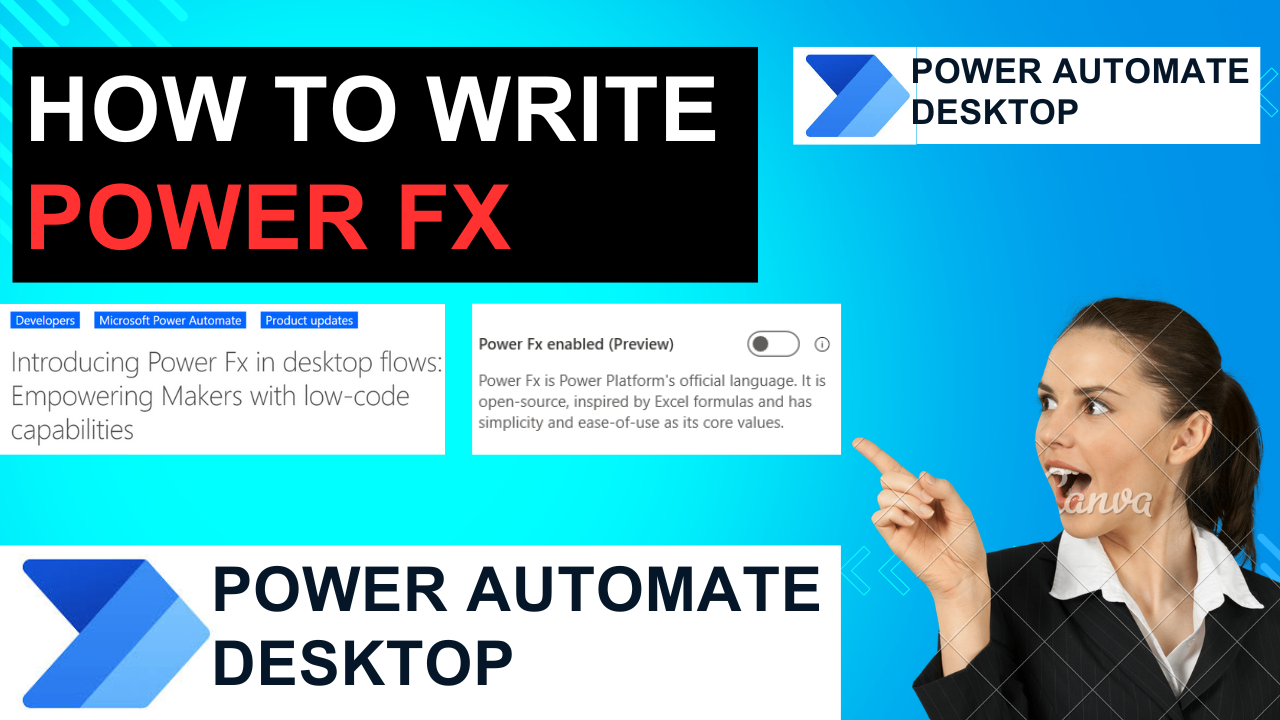How To Write The Power Fx In Power Automate Desktop How To Write The Power Fx In Power Automate Desktop