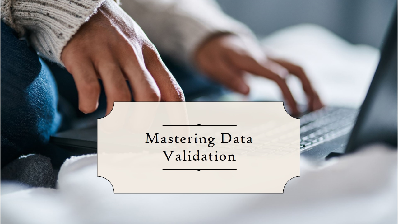 Mastering Data Validation with Sanatio Mastering Data Validation with Sanatio
