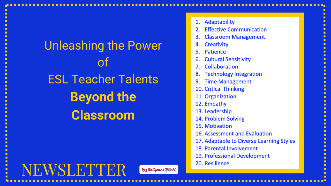 Unleashing the Power of Teacher Talents: Beyond the Classroom 馃殌馃崕 Unleashing the Power of Teacher Talents: Beyond the Classroom 馃殌馃崕