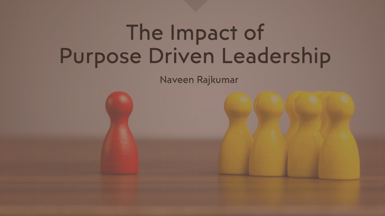 The Impact of Purpose Driven Leadership The Impact of Purpose Driven Leadership
