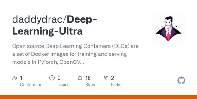 Open source deep learning container Open source deep learning container
