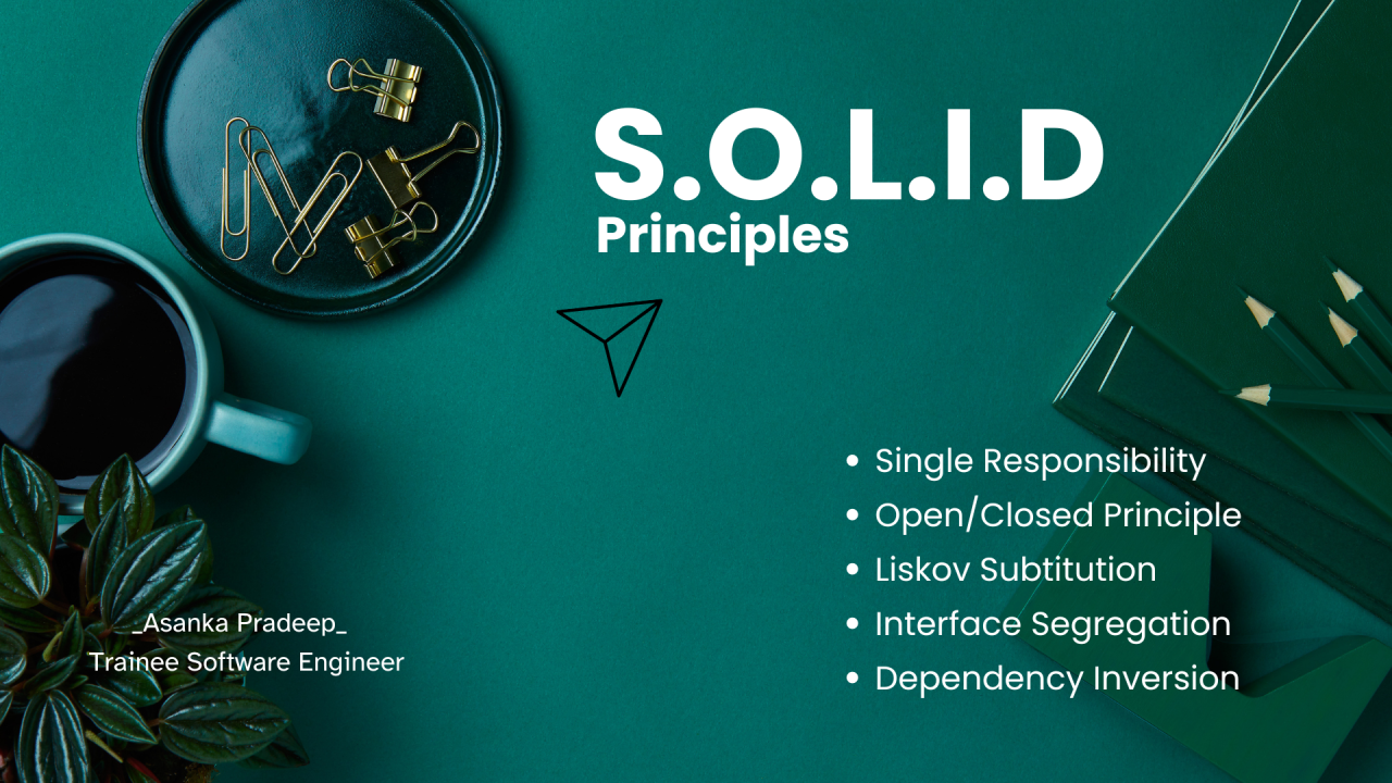 SOLID Principles Unveiled: Enhancing Code Quality with Practical Examples SOLID Principles Unveiled: Enhancing Code Quality with Practical Examples