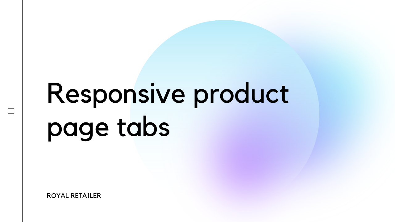 Responsive product page tabs (HTML/CSS/JAVASCRIPT) Responsive product page tabs (HTML/CSS/JAVASCRIPT)