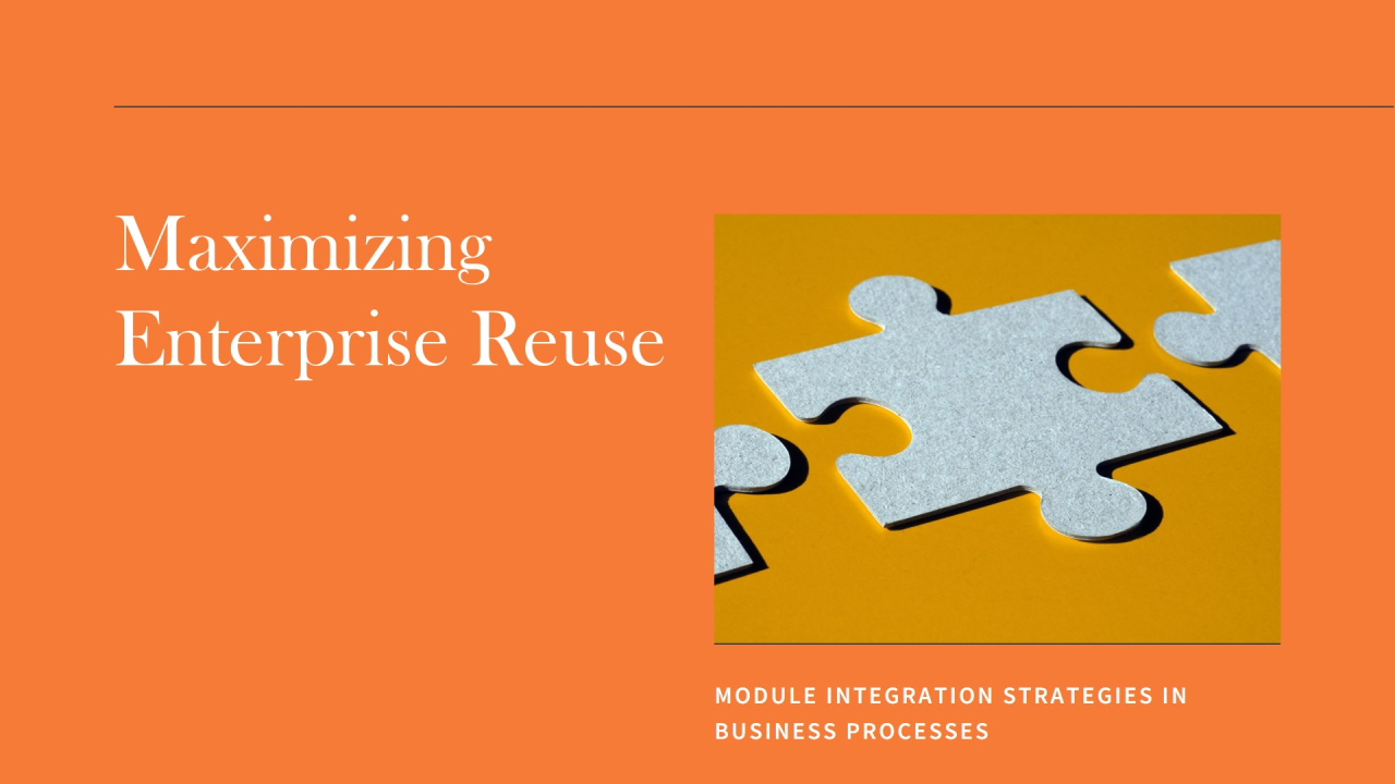 Maximizing Enterprise Reuse: Module Integration Strategies in Business ... Maximizing Enterprise Reuse: Module Integration Strategies in Business ...