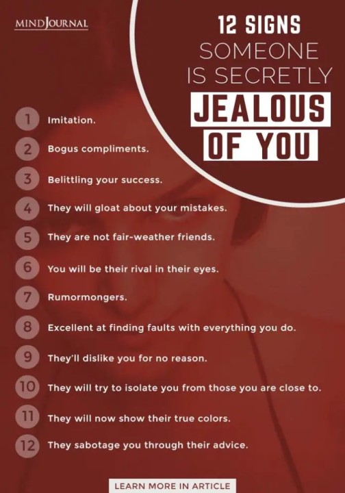 12 Signs Someone Is Jealous Of You 12 Signs Someone Is Jealous Of You